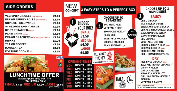 Oodles Chinese restaurant on Evington Rd, Leicester - Everymenu Oodles Chinese restaurant on Evington Rd, Leicester - Everymenu