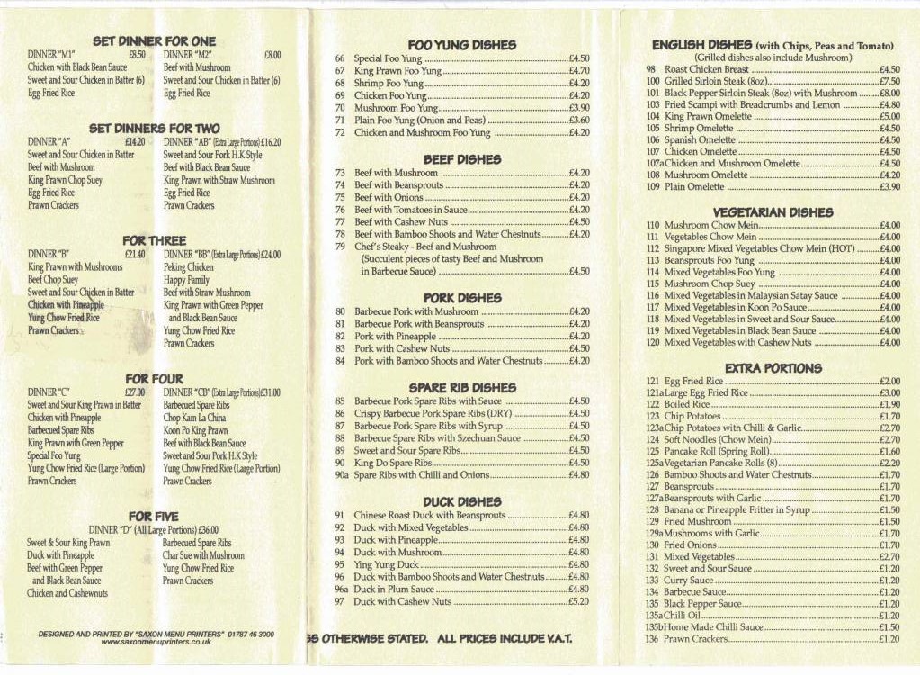 Taks House Chinese takeaway on London Rd, Leicester - Everymenu